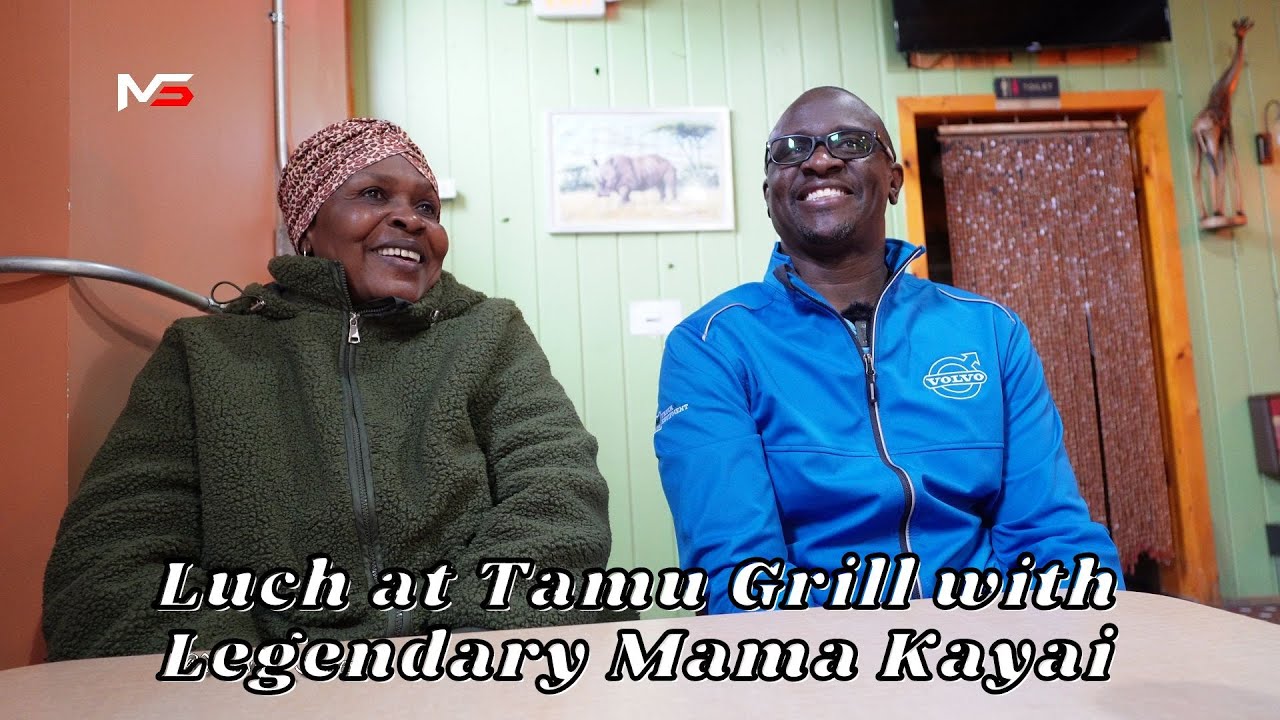 Tuko na Mama Kayai tuna kula Lunch @ TAMU Grill and Catering - YouTube