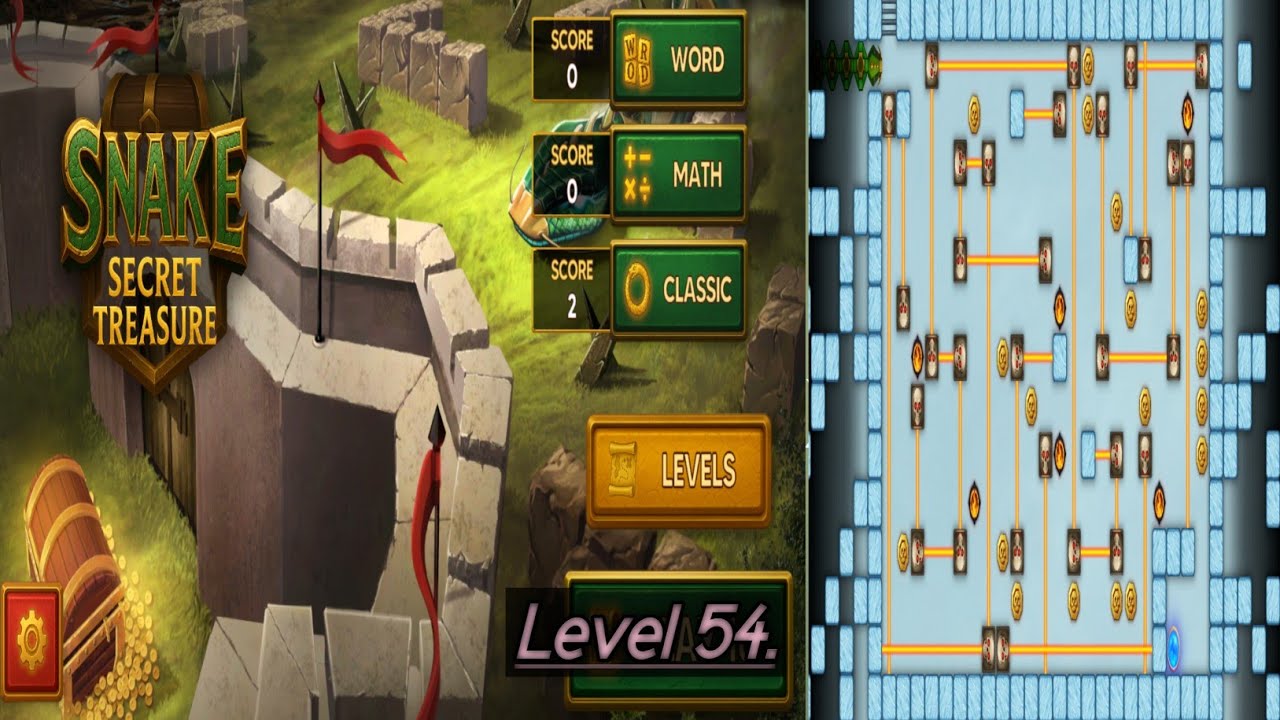 Snake Secret Treasure Iceland Level 54. Walkthrough Gameplay - YouTube