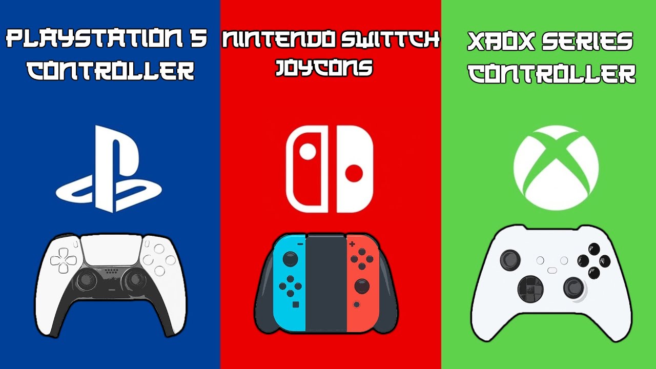 Best gaming controller 🎮? XBOX Series VS Playstation 5 VS Nintendo ...