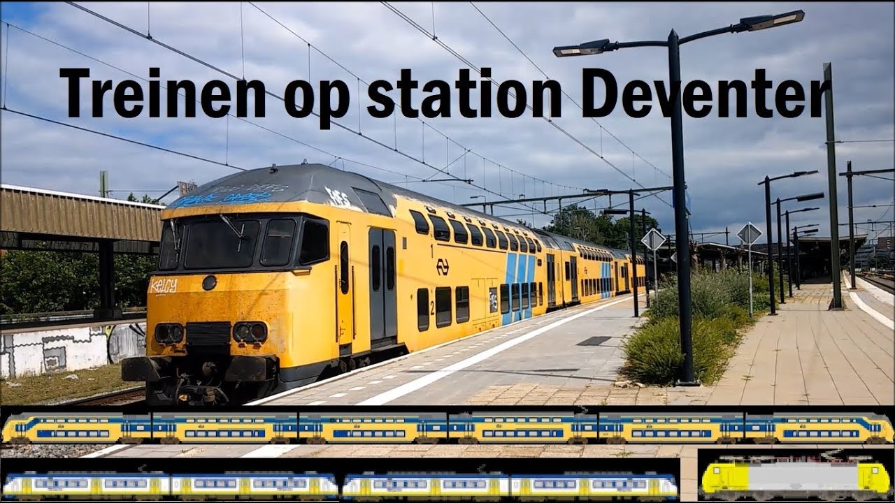 Treinen op station Deventer! - YouTube