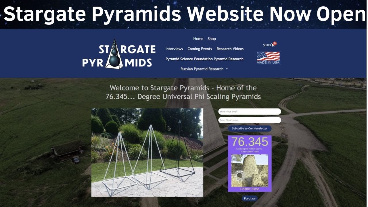 Stargate Pyramids Website Now Open - YouTube