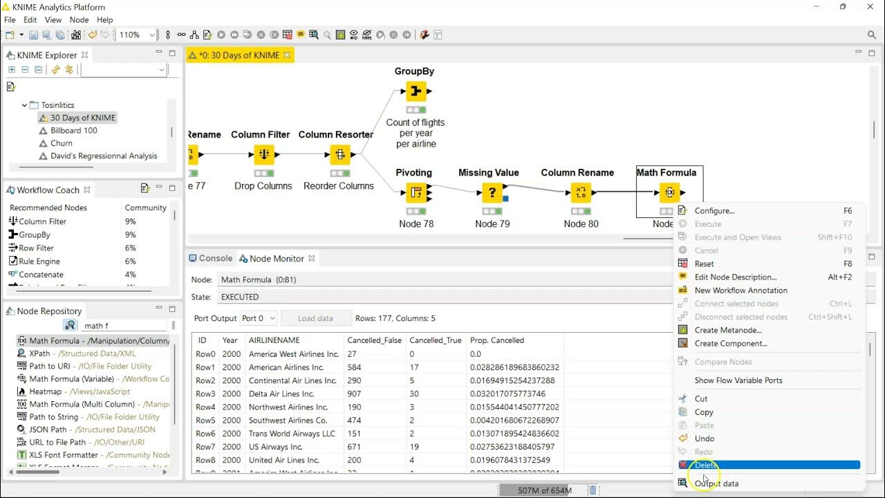 Day 18 - Pivoting Node and Company - 30 Days of KNIME - YouTube