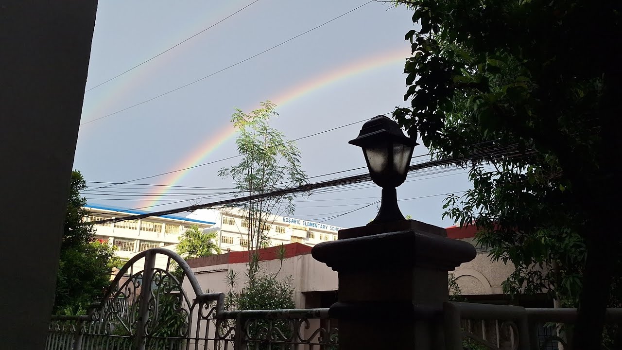 First time nakakita ng rainbow🌈dito sa Pasig - YouTube
