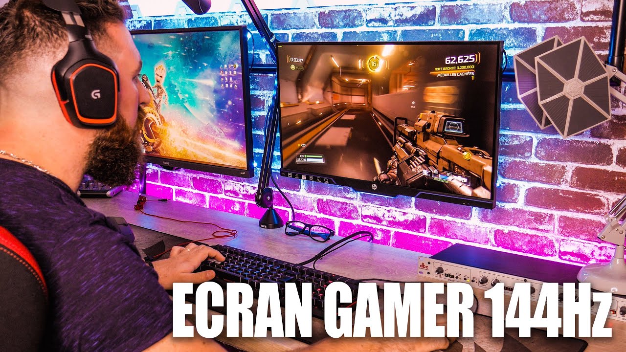 JE TESTE UN ECRAN GAMER 144Hz - HP 27mx - YouTube