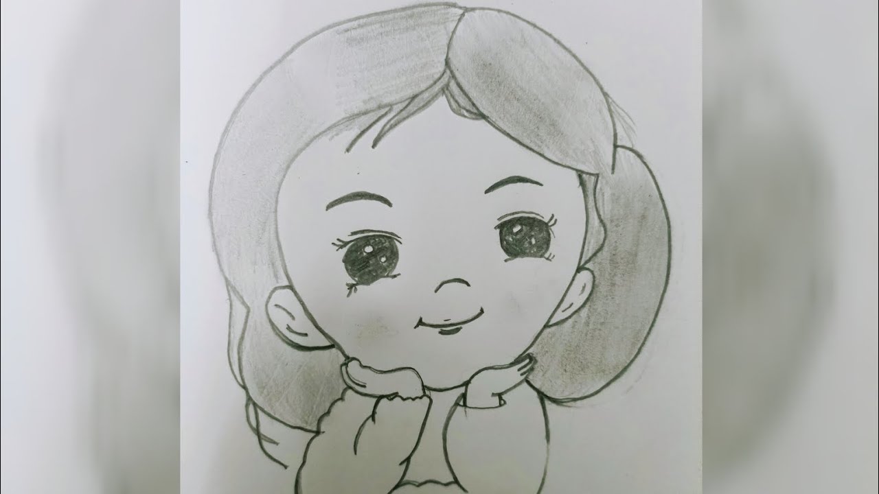 Easy pencil drawing / How to draw a girls face #art #pencildrawing # ...