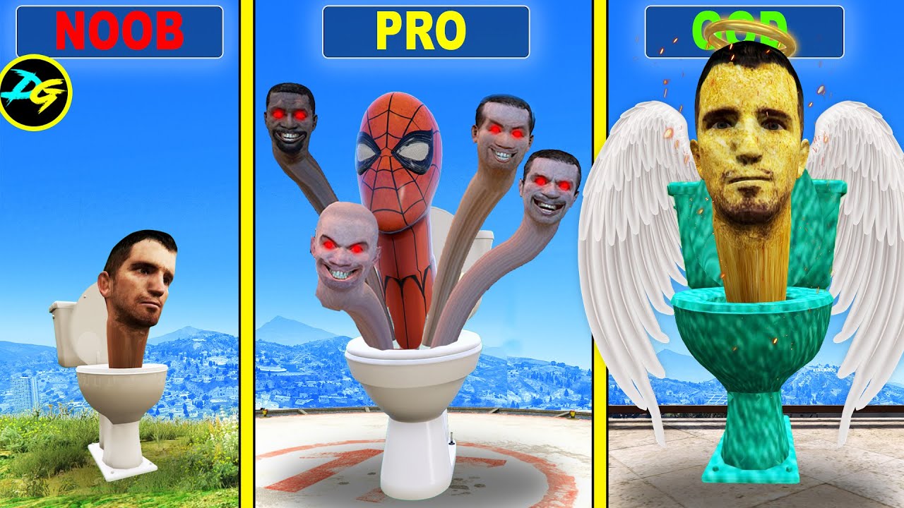 Upgrading to Angel SKIBIDI TOILET in GTA 5! - YouTube