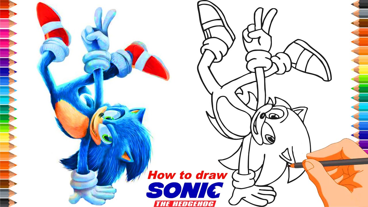 Breakdance - How to draw SONIC THE HEDGEHOG the movie (2020) - YouTube