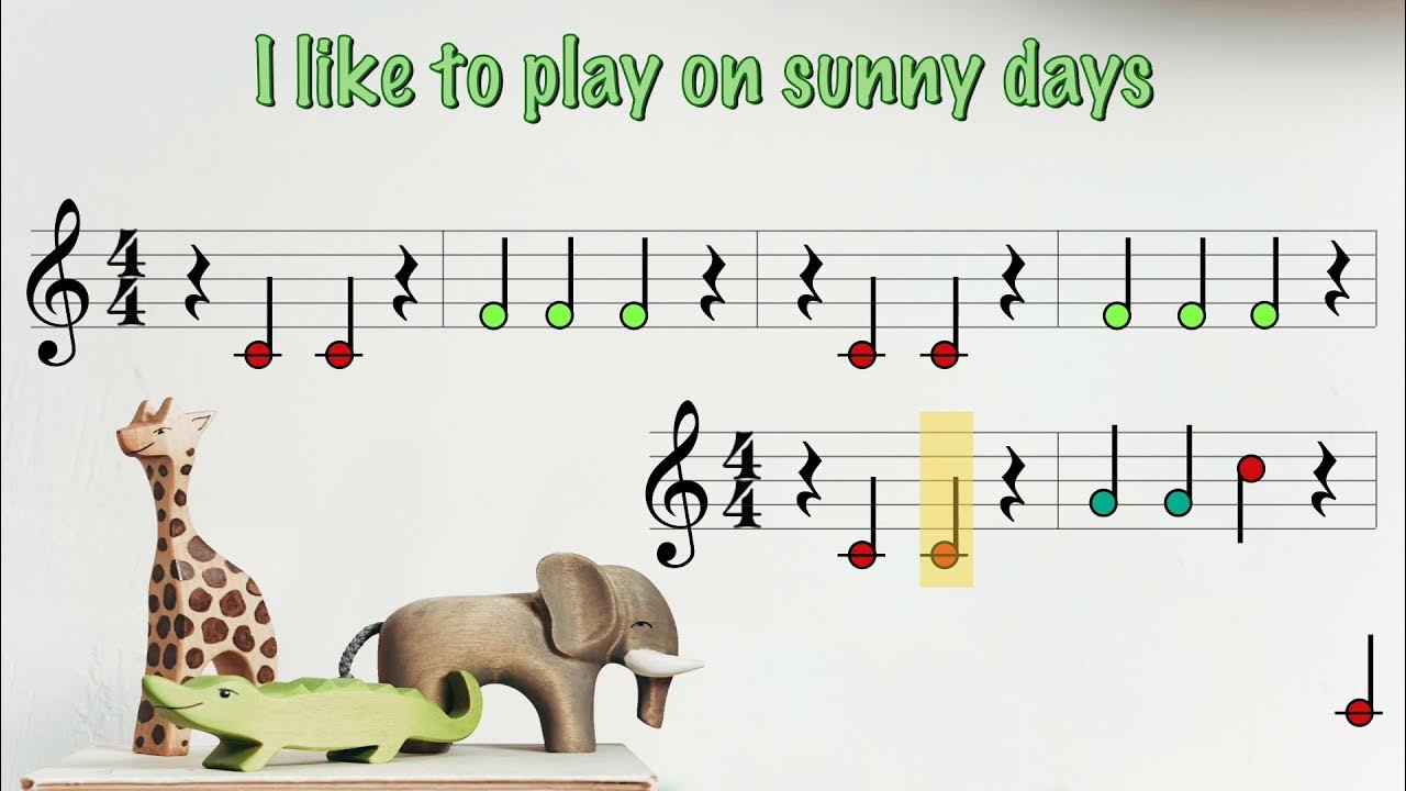 I like to play on sunny days - Láminas - YouTube
