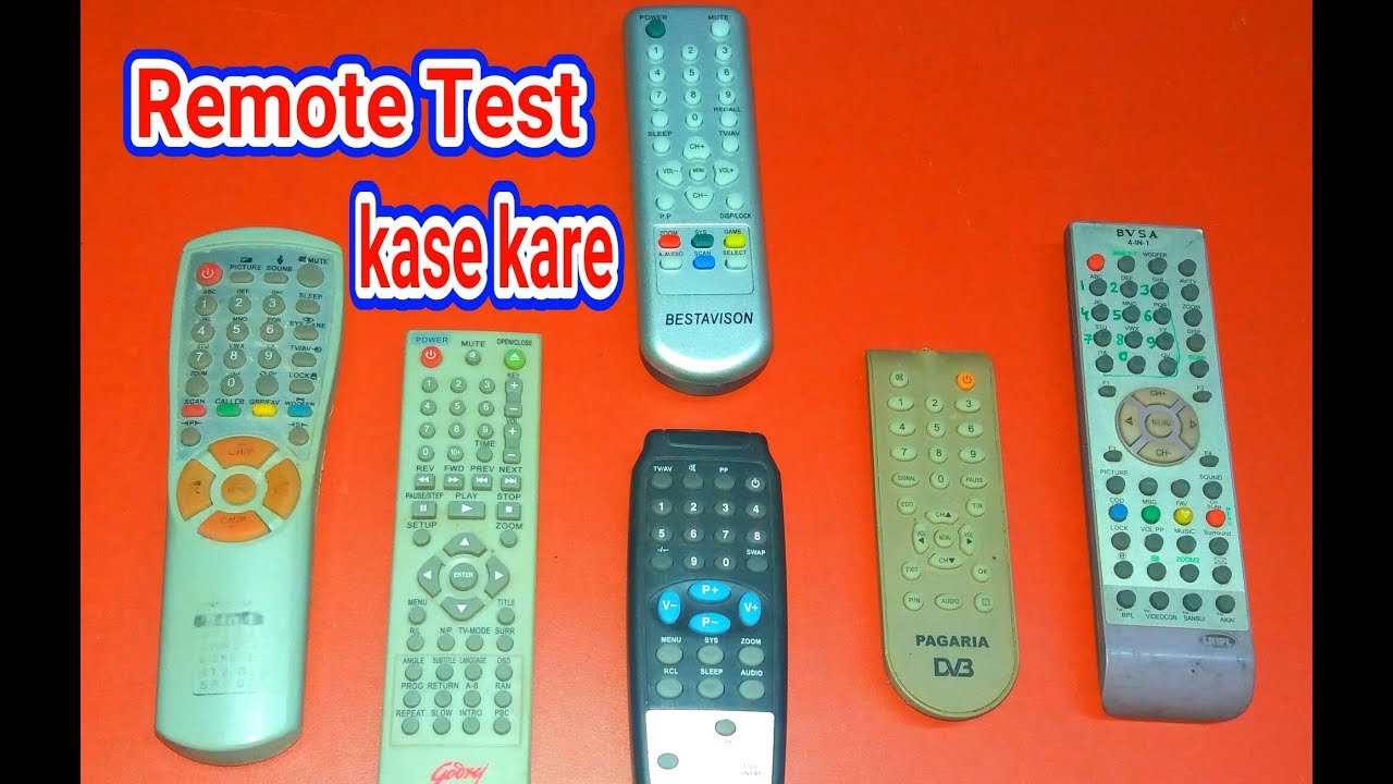 How To Test Your Ir Remote Control In Tv Dvd Cd. - YouTube