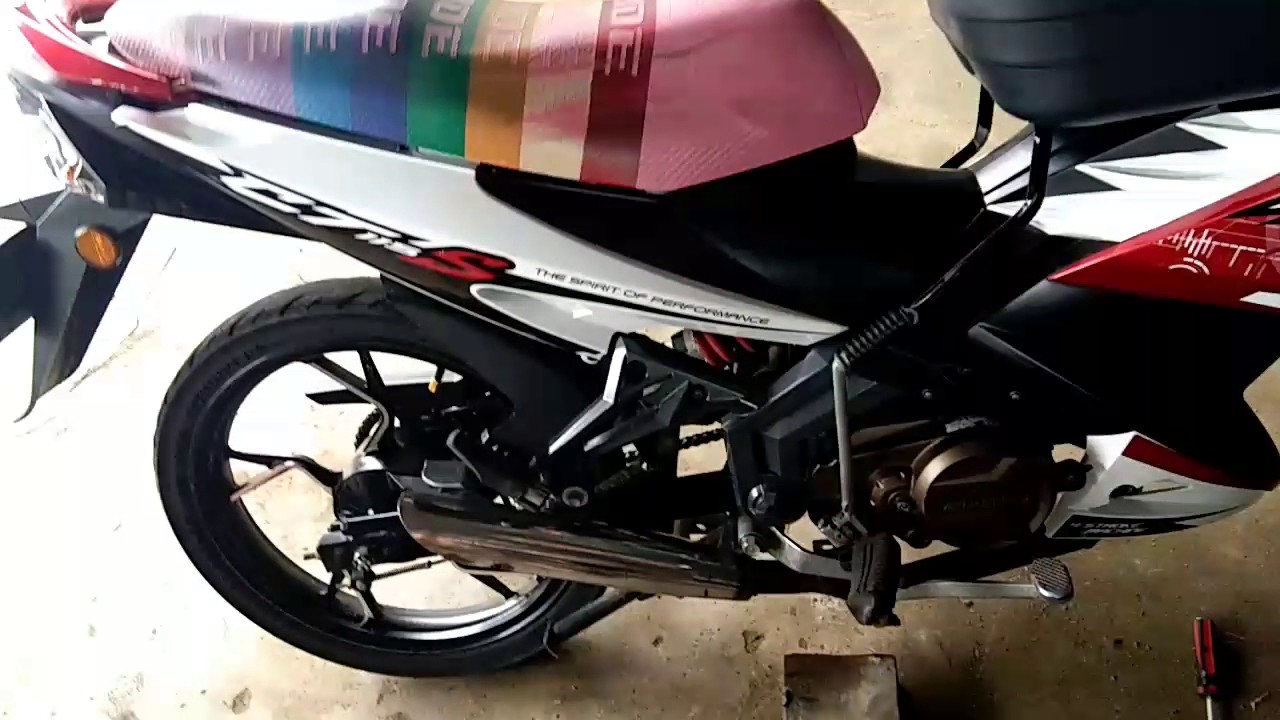MODENAS CT115S - baffled exhaust short - YouTube