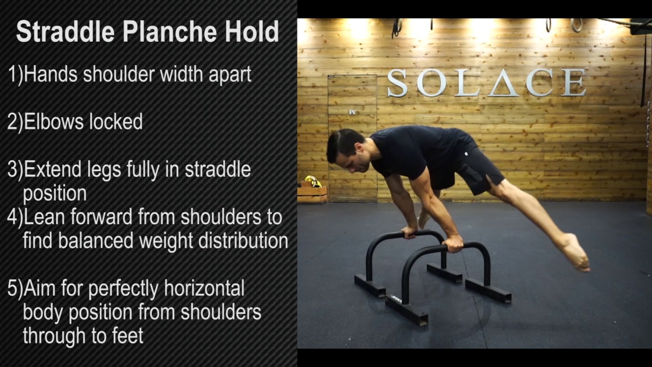 Straddle Planche Hold - YouTube