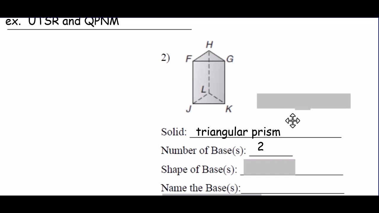 Identifying Three Dimensional Shapes and Cross Sections - YouTube