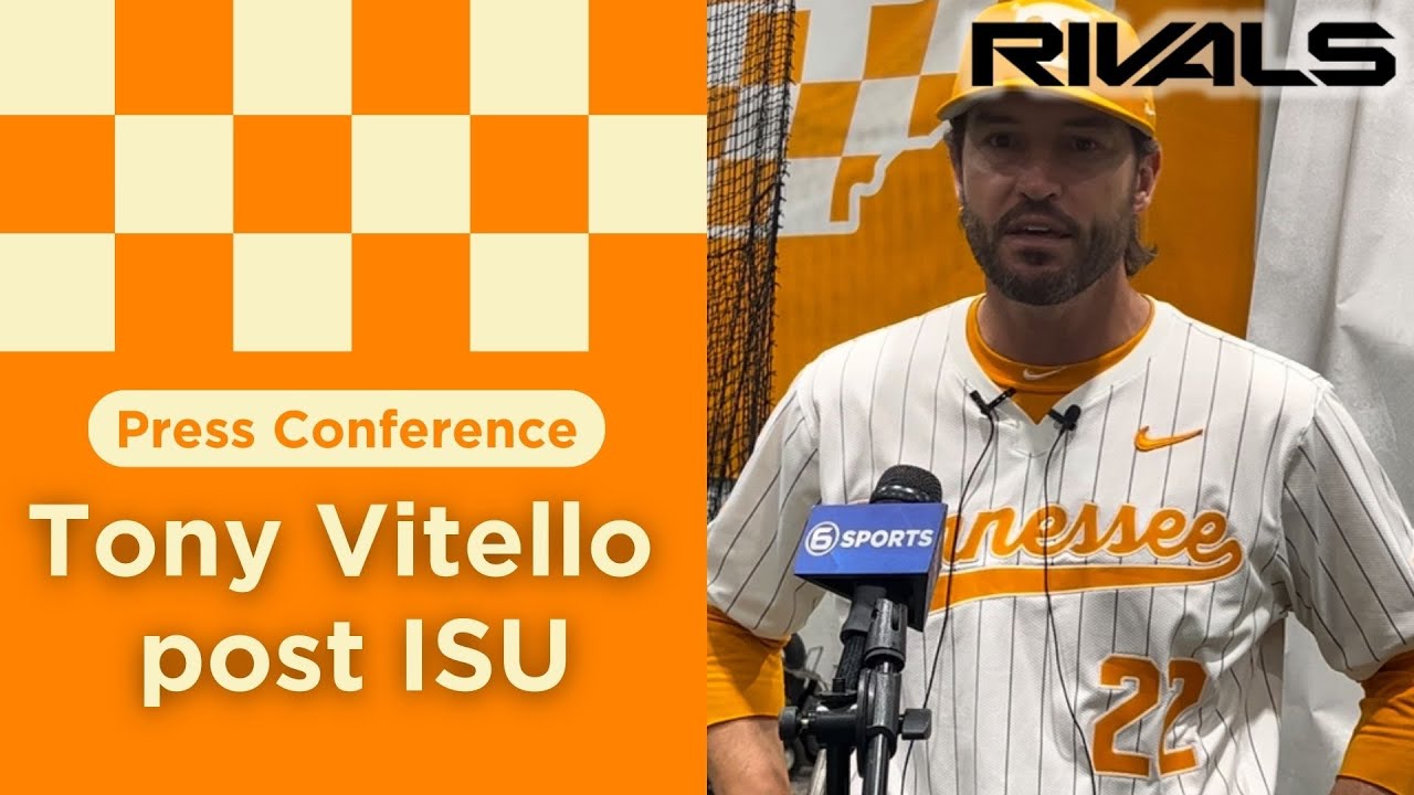 Tennessee baseball coach Tony Vitello recaps win over Indiana State ...