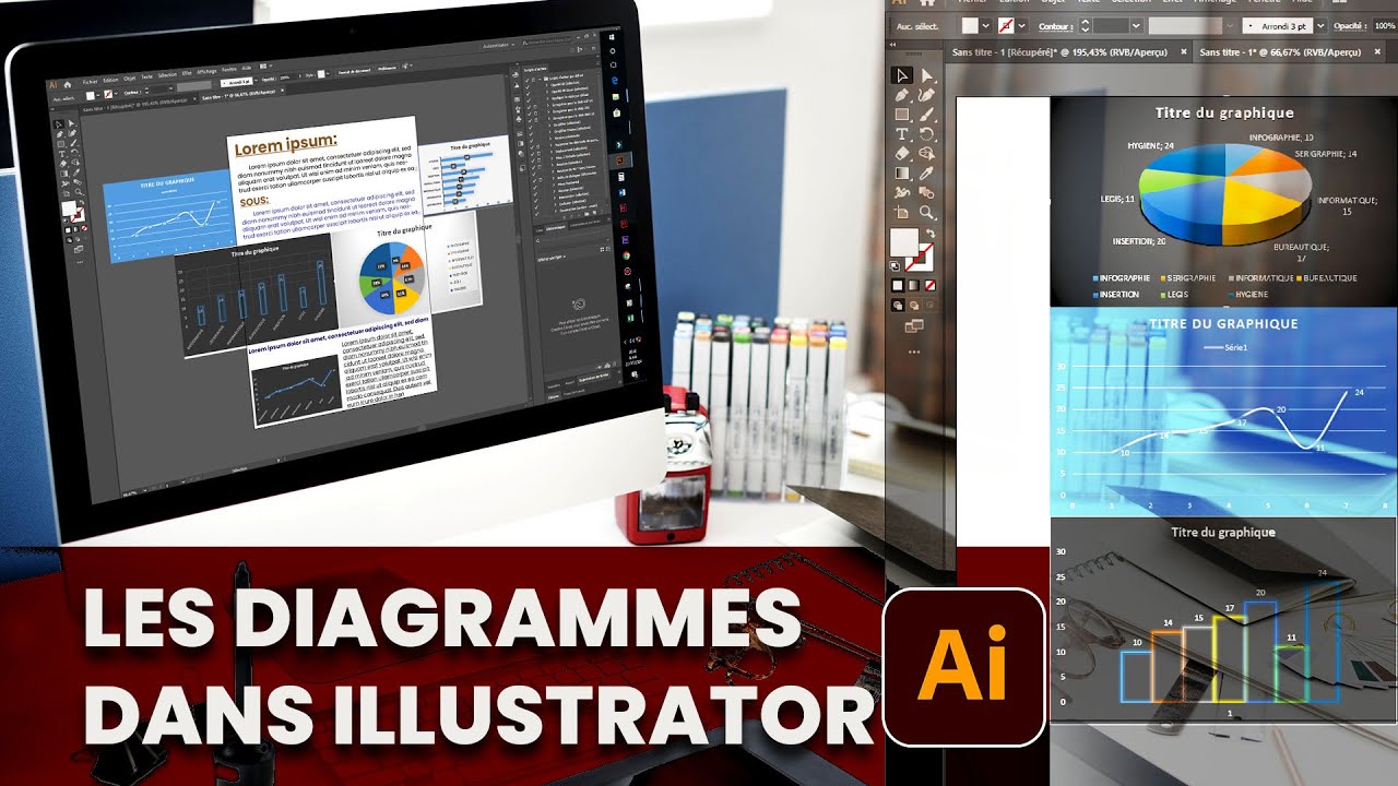 Tutoriel : les diagrammes dans Illustrator - YouTube