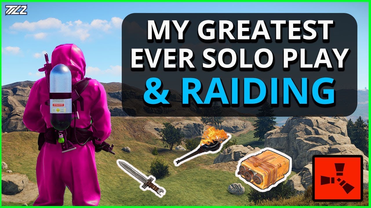 My Greatest Ever SOLO Play (Almost)!! And Lots of RAIDS!! Rust Solo ...
