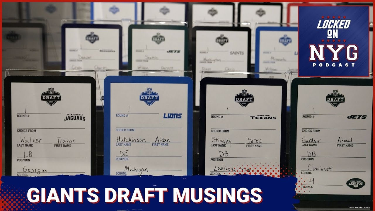 New York Giants Draft Musings - YouTube