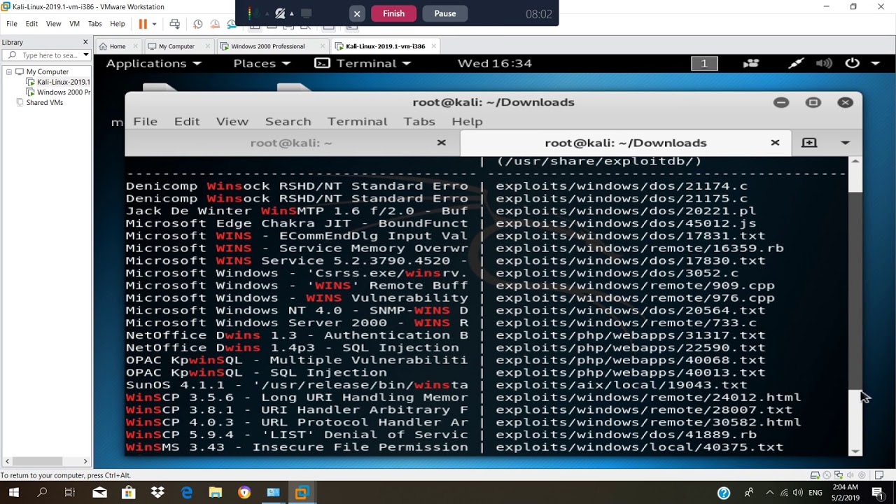 Hacking windows 2000 from kali linux(Metasploit) - YouTube