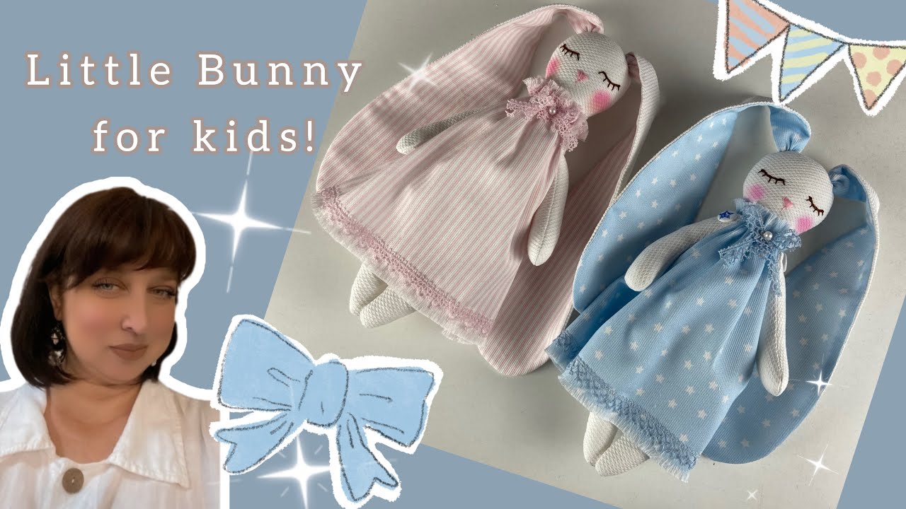 Little Bunny Rabbit for kids. Easter decor. Rag doll. Toys for babies ...