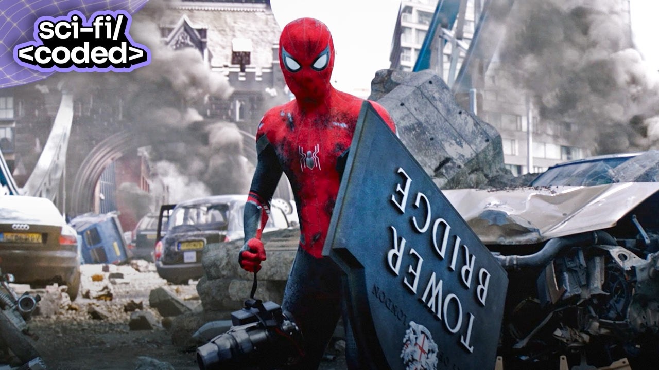 spider-man: far from home (2019) - spider-man defeats mysterio’s drone ...