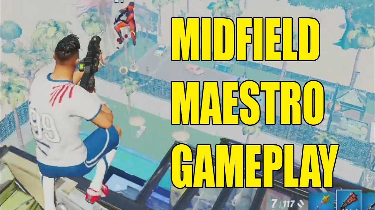 MIDFIELD MAESTRO Skin Game Play in Fortnite Zone Wars - YouTube