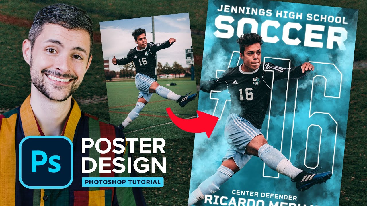 Sports Poster Design | Adobe Photoshop Tutorial - YouTube