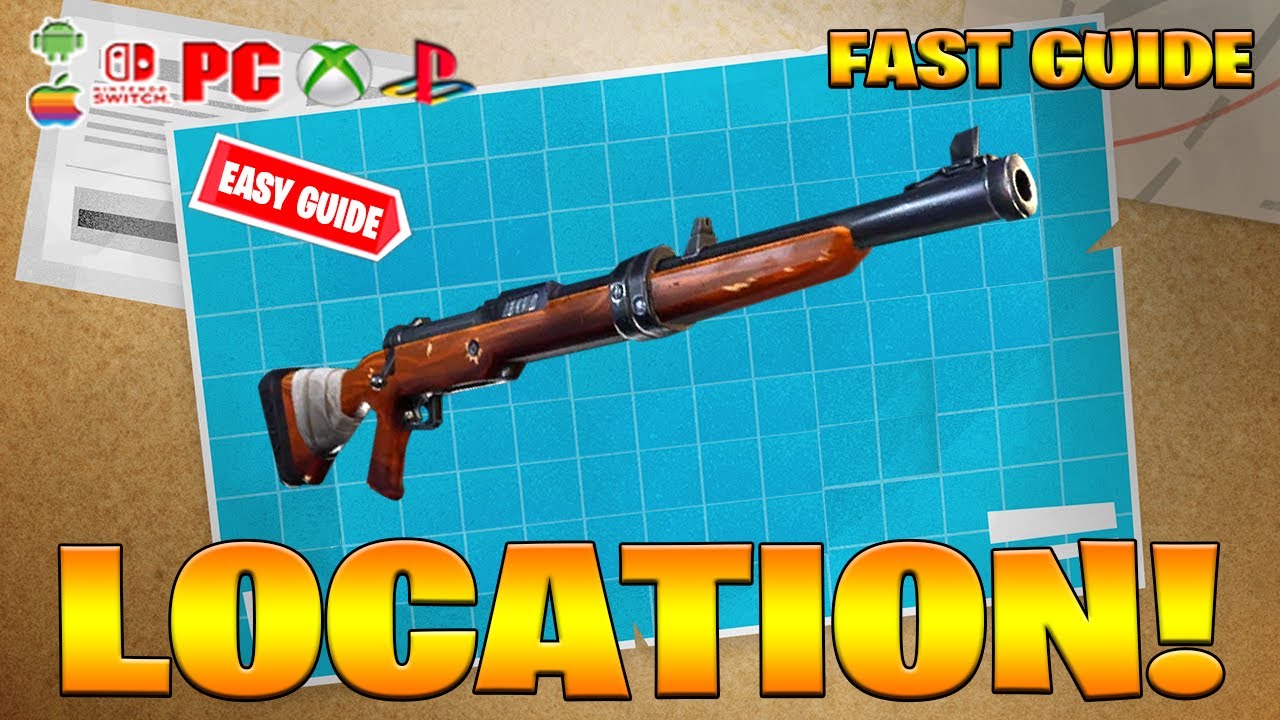 Where to find Hunting Rifle Weapon Location in Fortnite! (How to Get ...