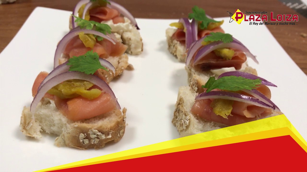 Receta de Tapas con salmón - YouTube