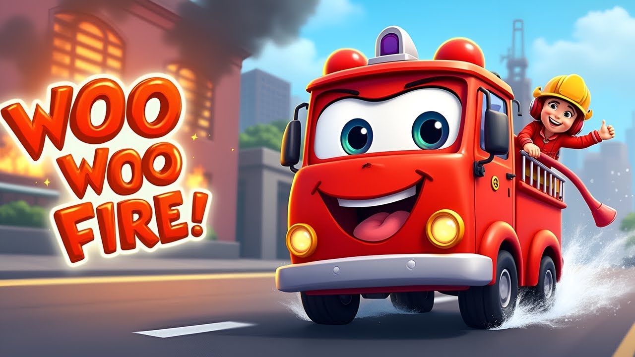 Woo Woo Fire Truck! | Fire Engine Song for Kids | Emergency Vehicle ...