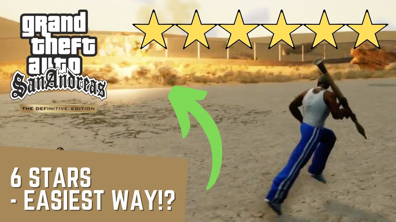 GTA San Andreas: Definitive Edition - 6-Star Wanted Level [EASIEST WAY ...