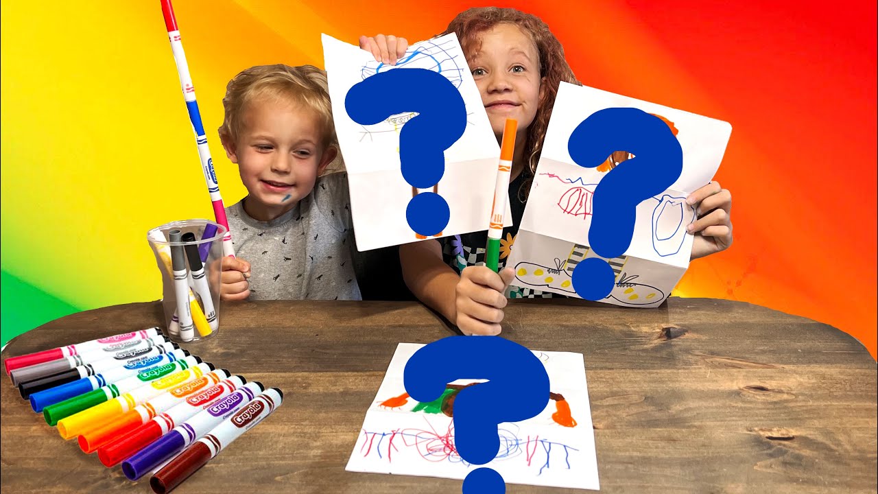 Three Marker Challenge with a twist | fun drawing for kids - YouTube