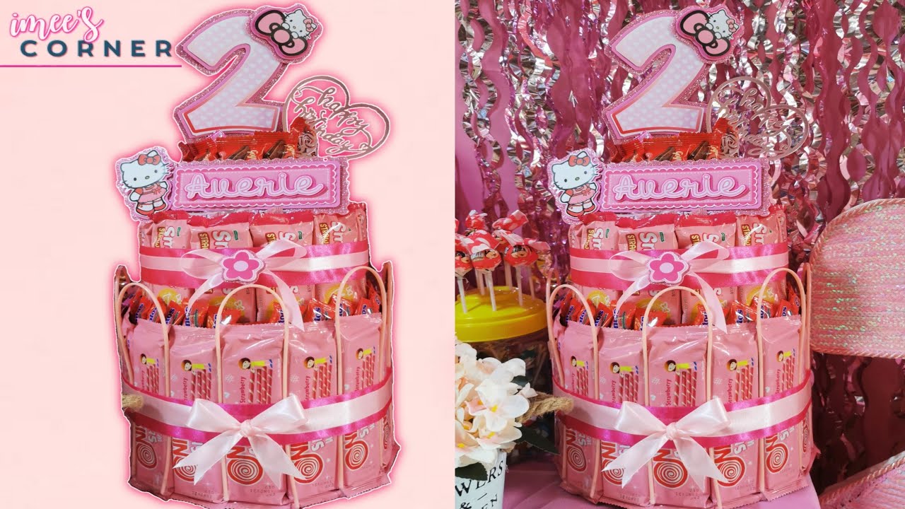 CANDY CAKE TUTORIAL || CANDY CAKE TOWER - YouTube