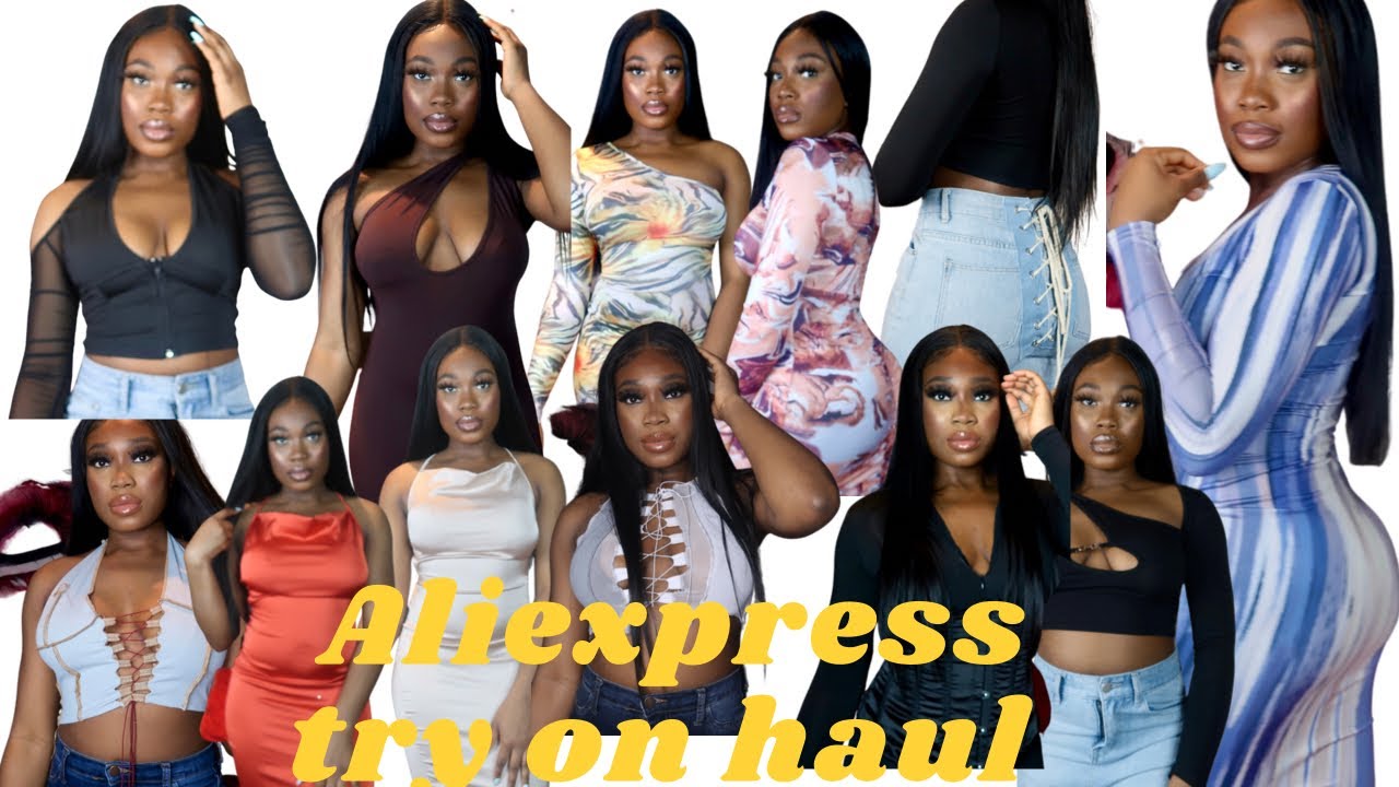 AliExpress try on haul 2021 - YouTube