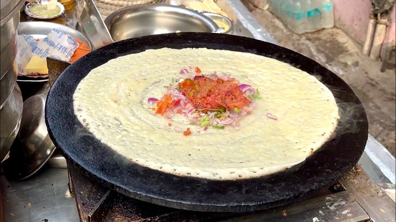 Varanasi Roadside Famous Masala Dosa Only Rs. 60/- | Indian Street Food ...