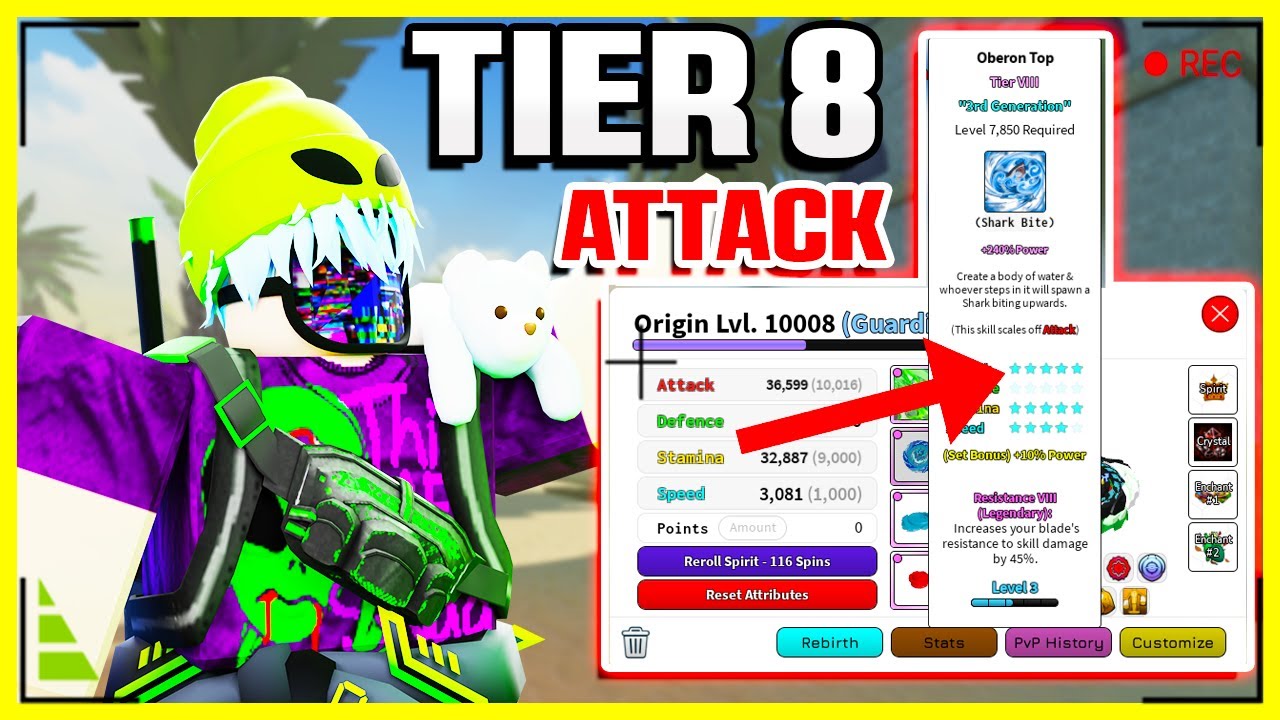 Bladers: Rebirth The STRONGEST Attack PVP/PVE Beyblade (Tier 8 Oberon ...