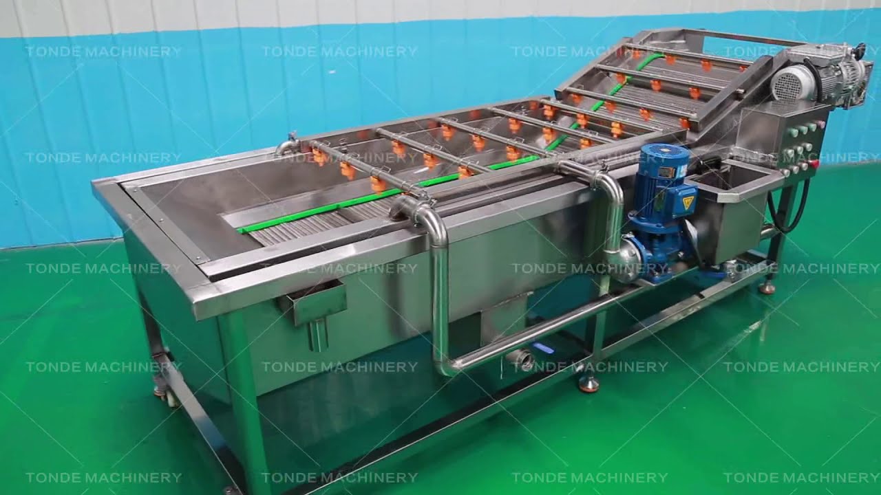Potato slices bubble washing machine - YouTube
