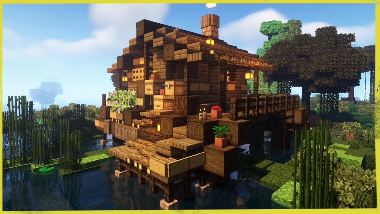 Minecraft: How to build a Witch Hut - YouTube