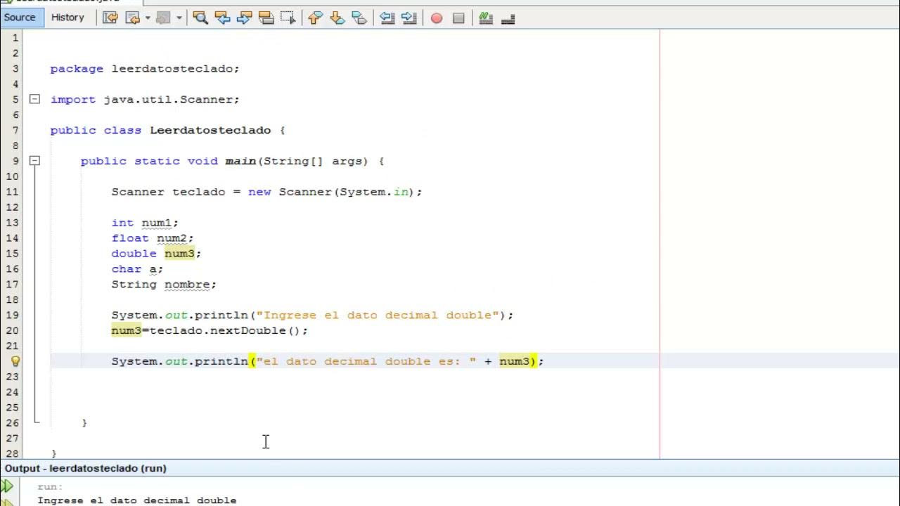 Clase 3 de Java - Introducir datos desde teclado (Scanner). - YouTube