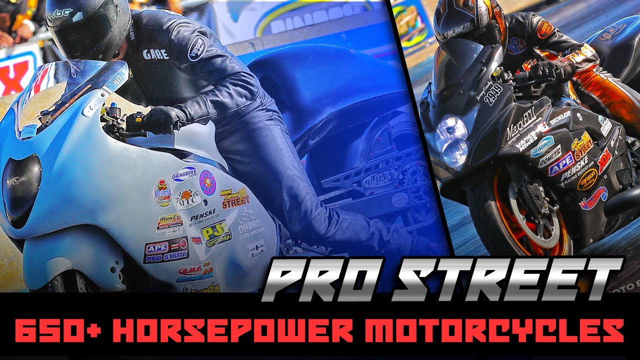 650+ Horsepower Motorcycles Pro Street Drag Bikes - Eliminations at Man ...