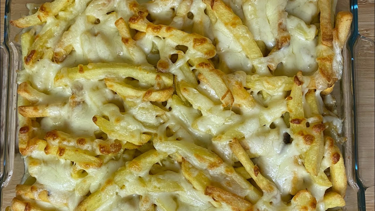 Pasta loaded fries/ pasta cheese fries / Easy recipe of pasta loaded ...