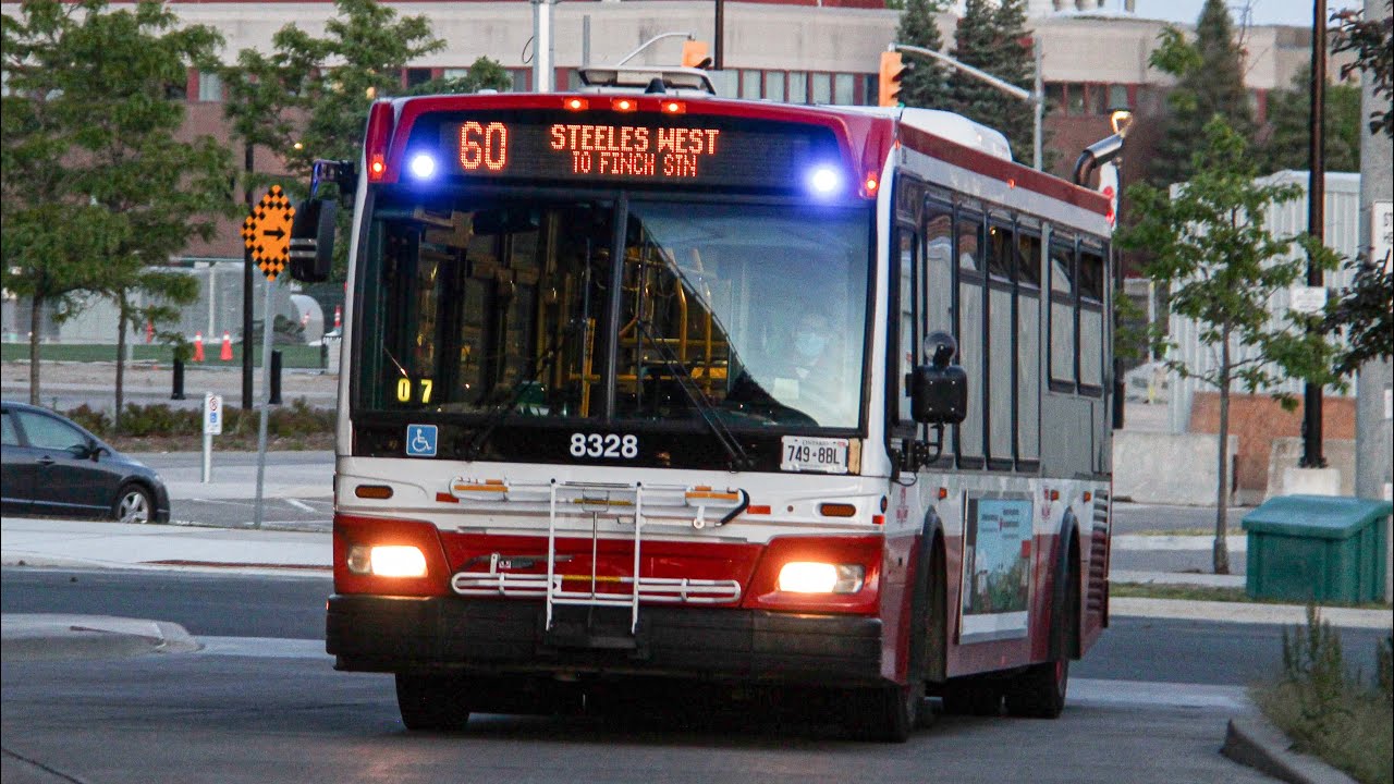(Ride Video) TTC Orion Vii 3G Diesel 8328 on route 60 Steeles West ...