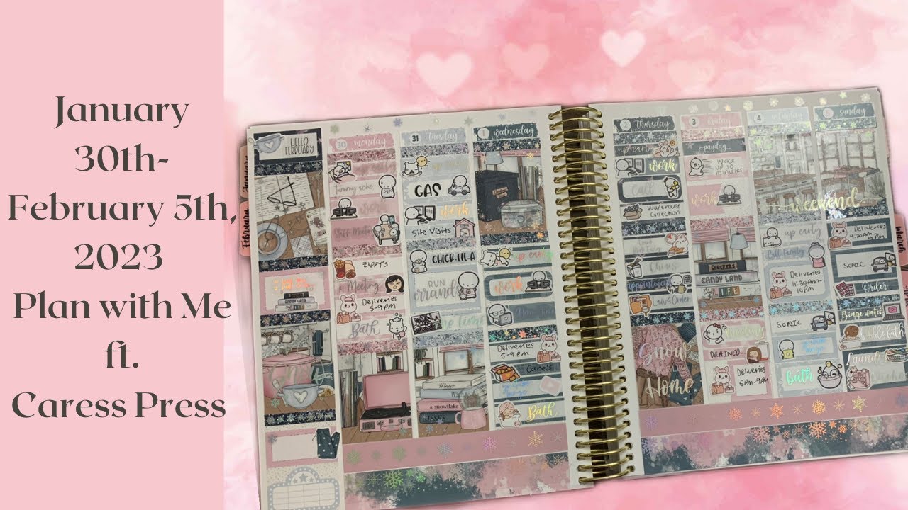 January 30th-February 5th, 2023 Plan with Me ft. Caress Press - YouTube