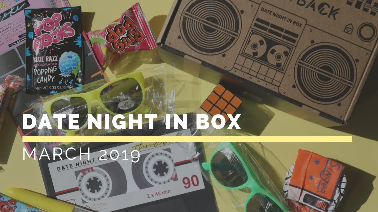 Date Night In Box Review March 2019: Couples Subscription Box - YouTube