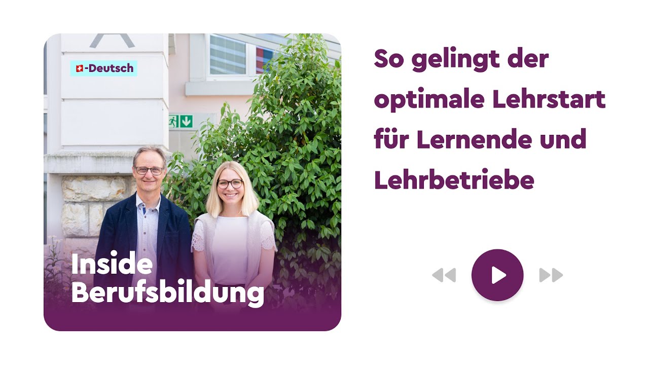 Inside Berufsbildung - Der optimale Lehrstart – für Lernende und ...
