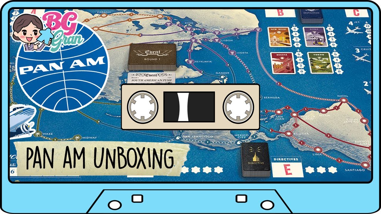 PAN AM BOARD GAME UNBOXING - Pan Am from Funko Games - YouTube