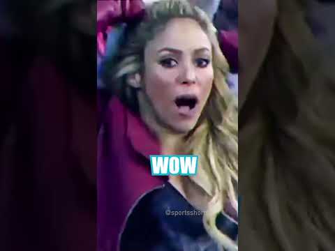 shakira goes WOW on Ronaldo😲 #ronaldo #ronaldogoals #shorts #sports