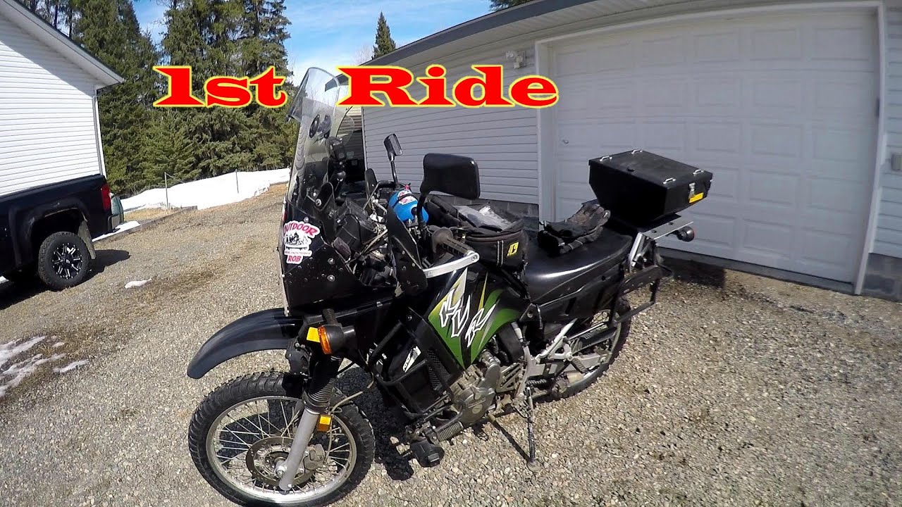 First Test Ride KLR 650 for 2020 Getting it ready - YouTube