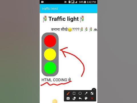 HTML coding tutorial project|Make Traffic light by HTML coding|HTML for ...