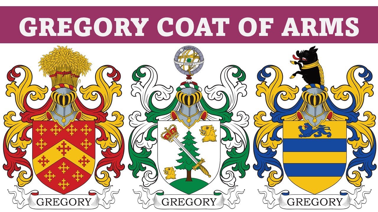 Gregory Coat of Arms & Family Crest - Symbols, Bearers, History - YouTube