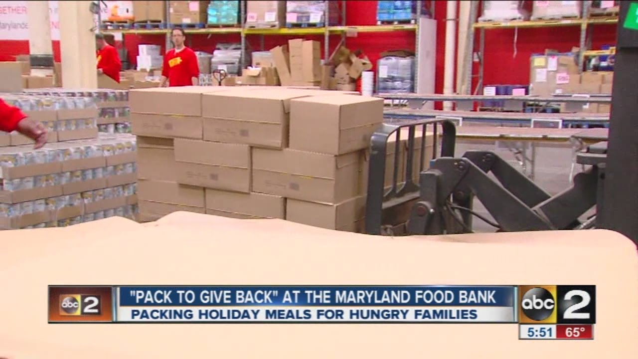 "Pack to Give Back" at the Maryland Food Bank - YouTube