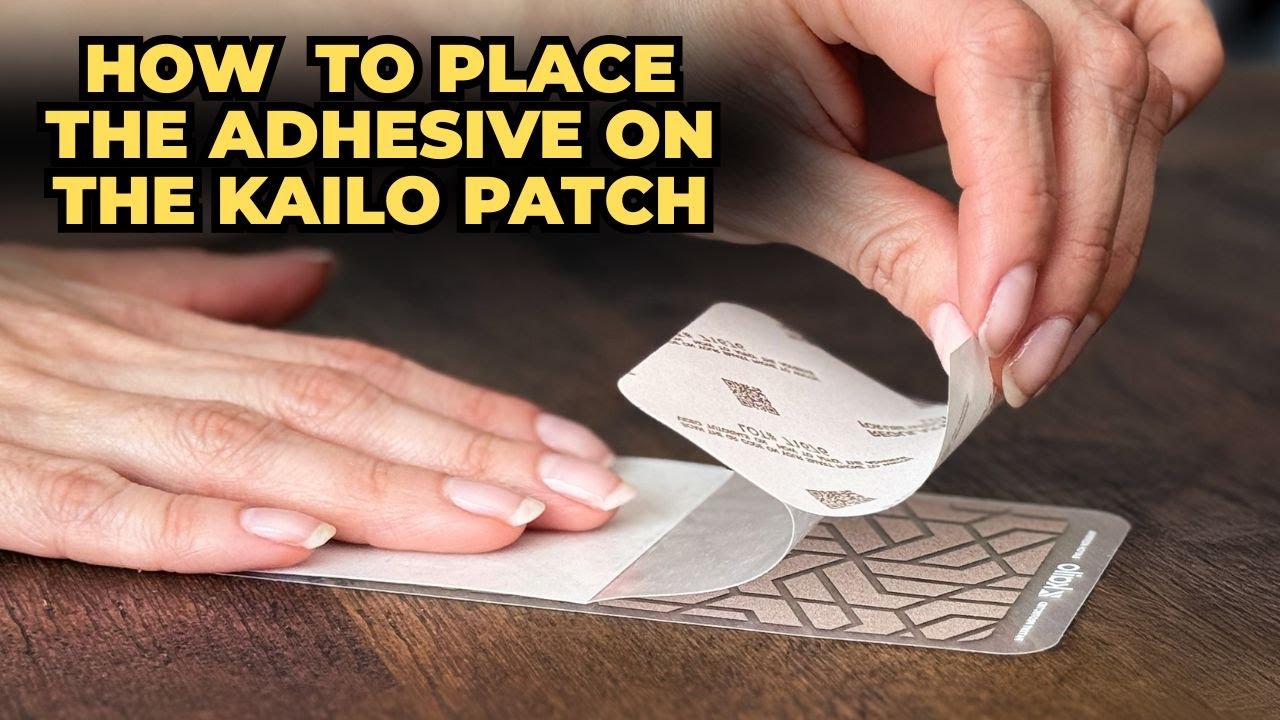 Best Way To Place The Adhesive On The Kailo Patch - YouTube